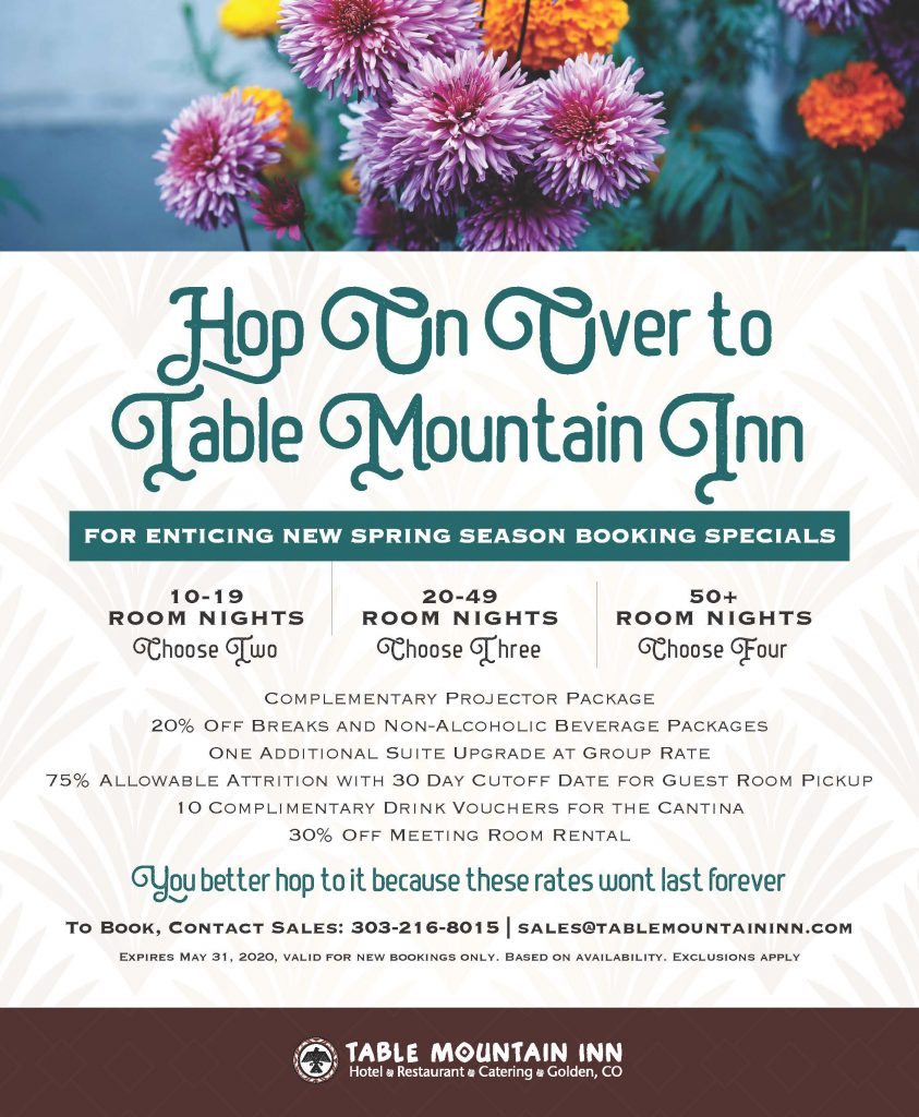 Meetings & Events | Table Mountain Inn - Golden Colorado Hotel